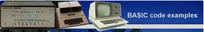 BASIC Code Examples